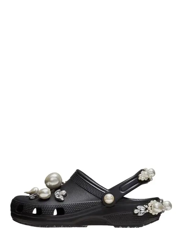 CROCS X Simone Rocha Embellished Clogs - Black