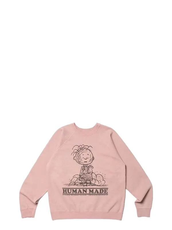HUMAN MADE X Peanuts Charlie Brown Sweatshirt - Pink
