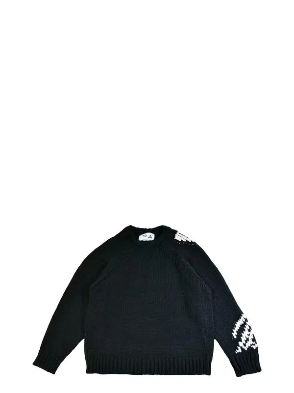 Adidas Y-3 X Palace Skeleton Knit Sweatshirt - Black