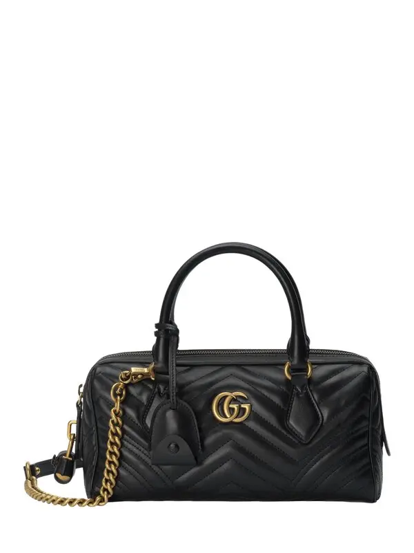 Gucci Gg Marmont Small Top Handle Bag - Black
