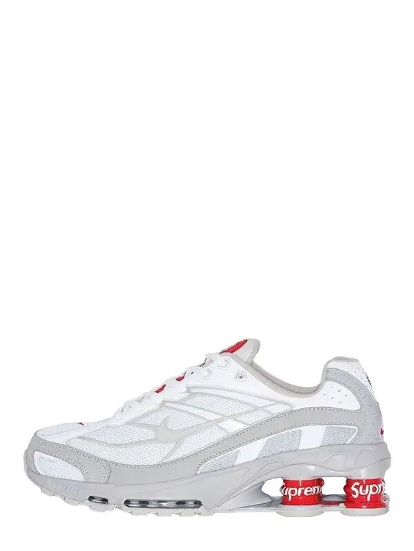 Nike X Supreme Shox Ride 2 Sp Sneakers - White/red