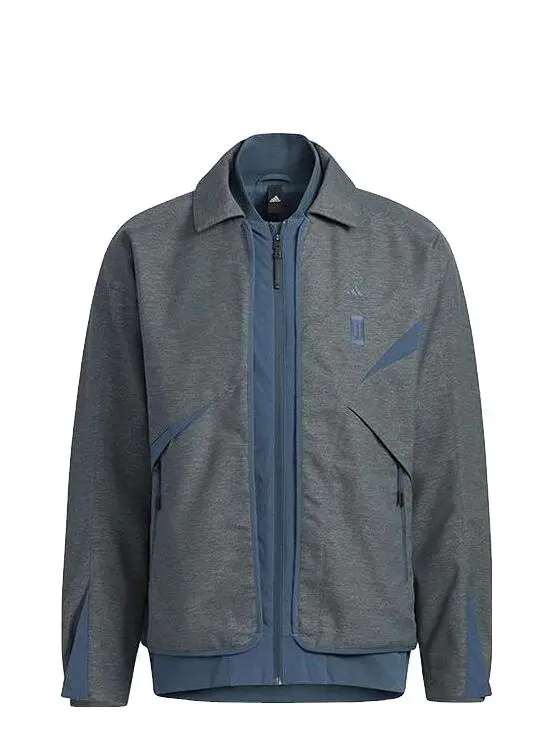 Adidas Wuji Sports Casual Jacket - Grey/teal