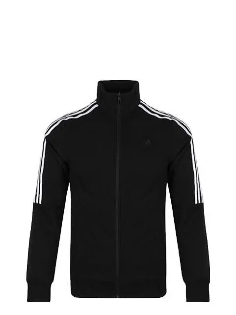 Adidas Tt Ft 3s Stand Collar Knit Jacket - Black