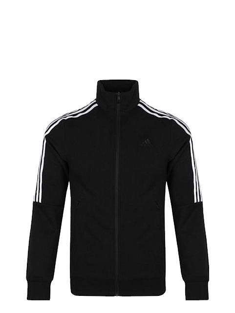 Adidas Tt Ft 3s Stand Collar Knit Jacket - Black
