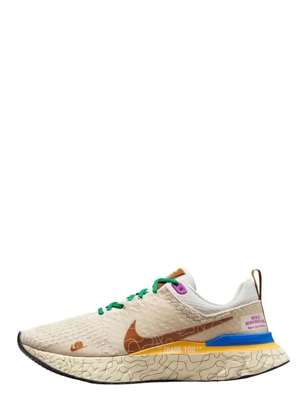 Nike React Infinity Run Flyknit 3 Prm "moving Company" Athletic Sneakers - Brown
