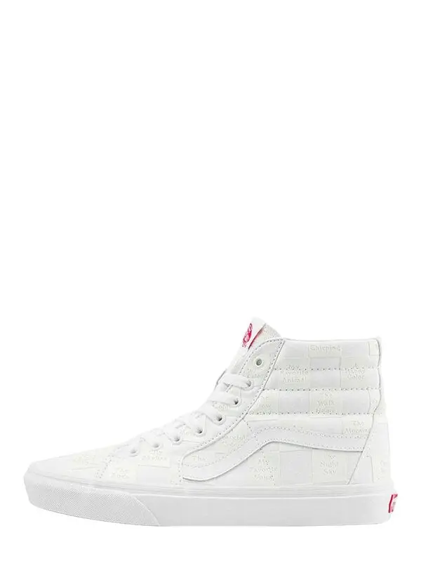 VANS Sk8-hi 'diy Checkerboard' High Top Sneakers - White