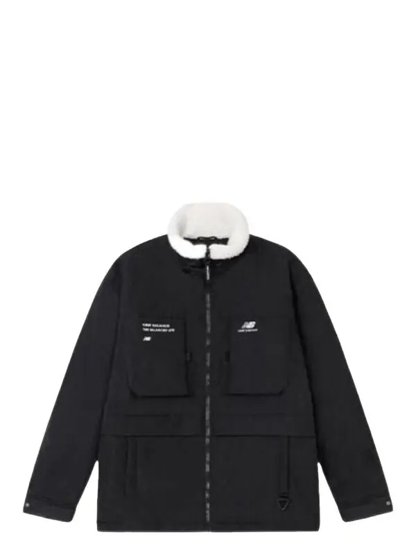 NEW BALANCE Logo Warm Jacket - Black/white