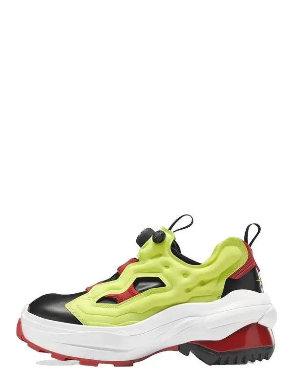 REEBOK Maison Margiela X Tabi Instapump Fury Oxford Sneakers - Black/yellow/white
