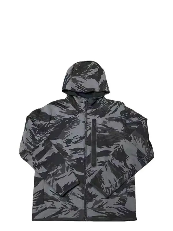 Nike As Tch Flc Hoodie Fz Aop Iron Grey - Default Color