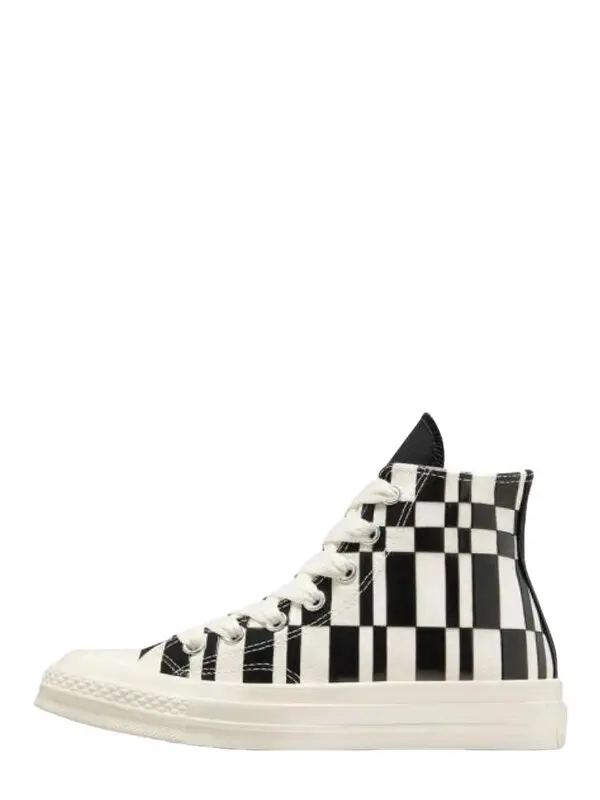 CONVERSE Chuck 70 Hi Sneakers With Checked Print - Black/beige