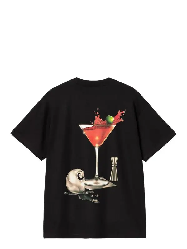 Carhartt Work In Progress Solar Chrome Script Short Sleeve T-shirt - Black