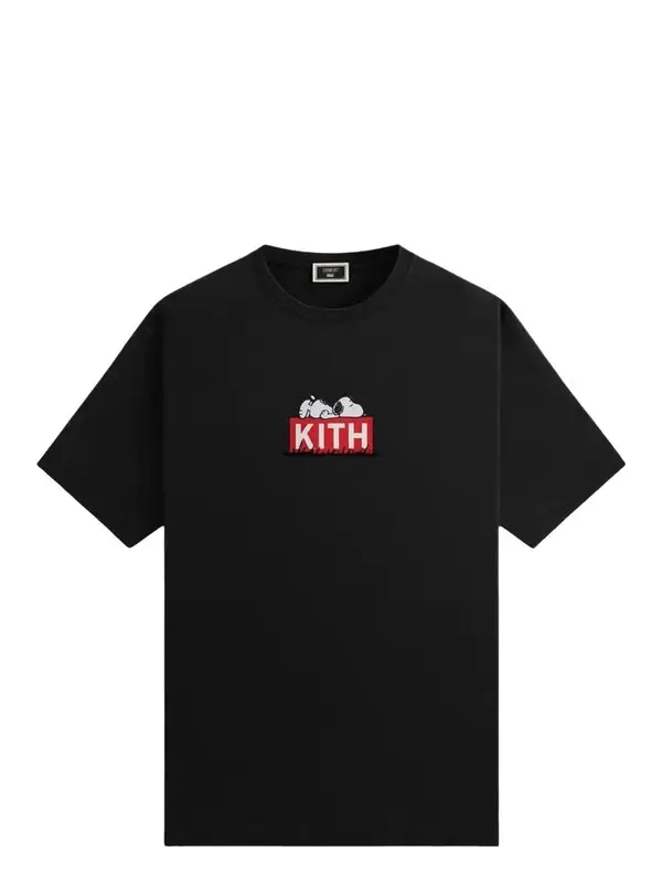 Kith For Peanuts Doghouse Classic Logo T-shirt - Black