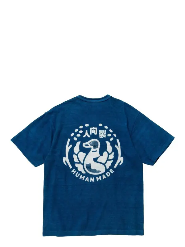 HUMAN MADE Ningen-sei Indigo Pocket T-shirt 'indigo - Blue