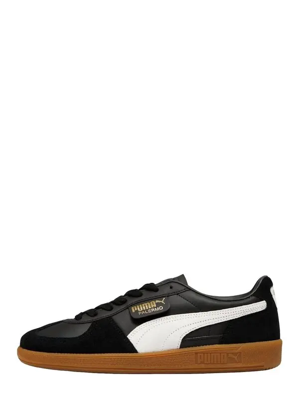 PUMA Palermo Leather Sneakers - Black/feather Grey/gum