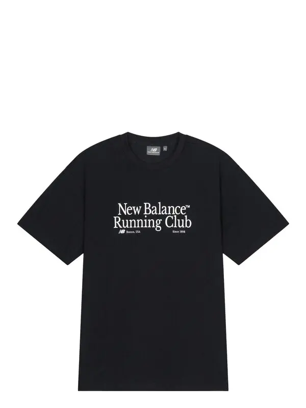 NEW BALANCE Club Graphic T-shirt Asia Sizing - Black