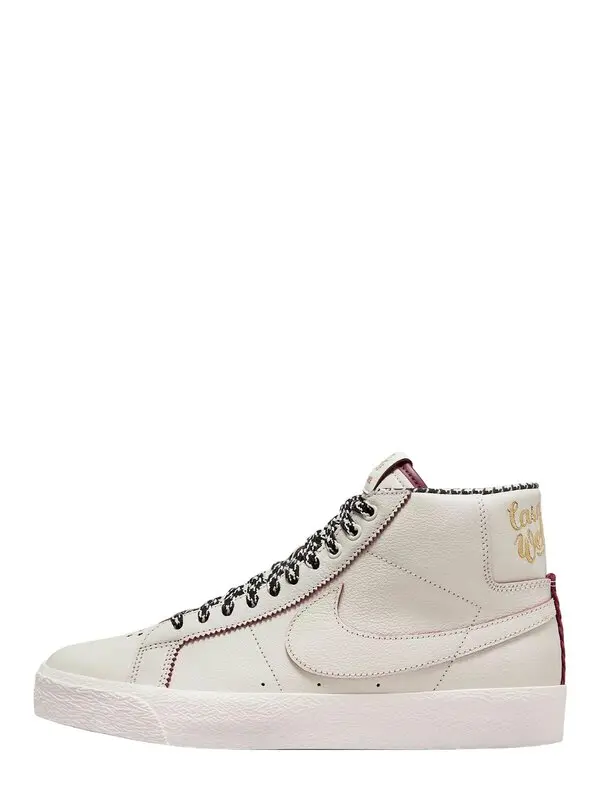 Nike X Welcome Skateboarding Zoom Blazer Mid Sb 'casa Welcome Madrid - Sail/dark Beetroot/white