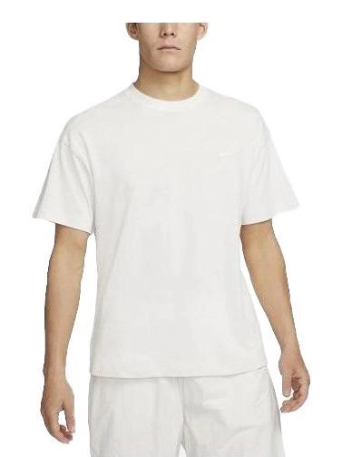 Nike Solo Swoosh Short Sleeve Knit Top - White