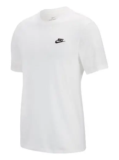 Nike Logo Pure Cotton Short Sleeve - White