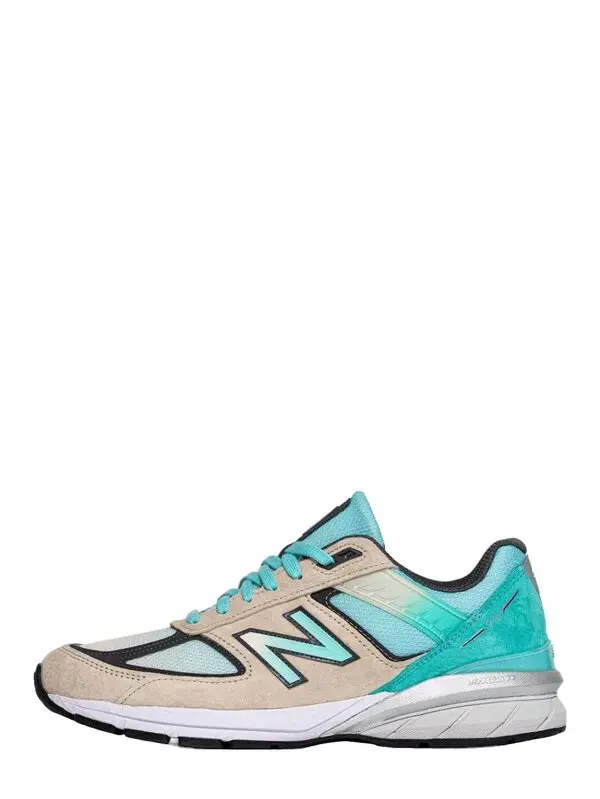 NEW BALANCE Ycmc X 990v5 Made In Usa "big Checks And No Stress - Teal