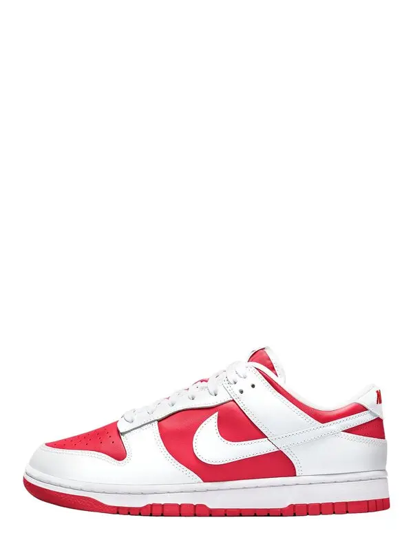 Nike Dunk Low "championship Red" Sneakers - White/red