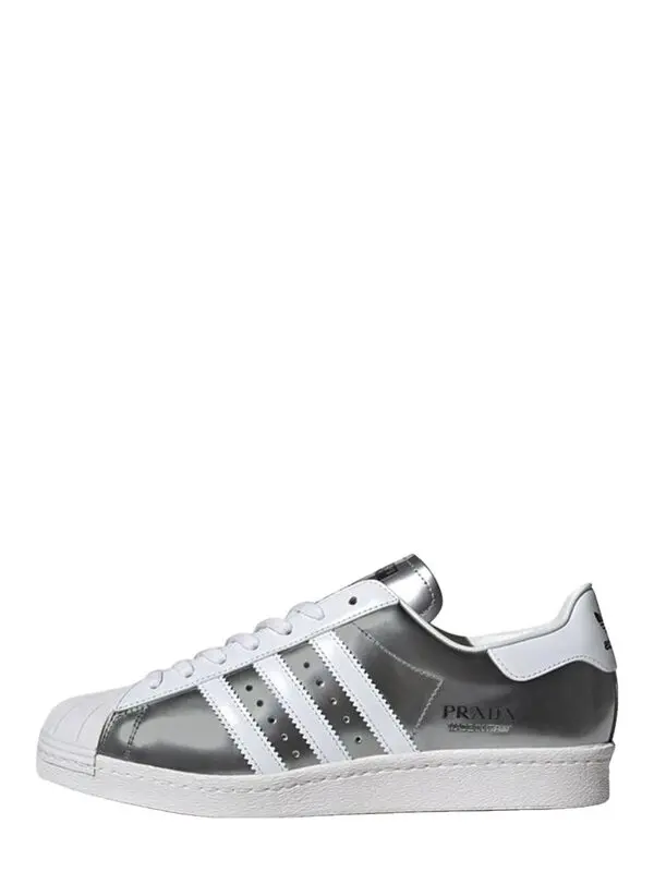 Adidas Superstar X Prada Low Top Sneakers - Silver