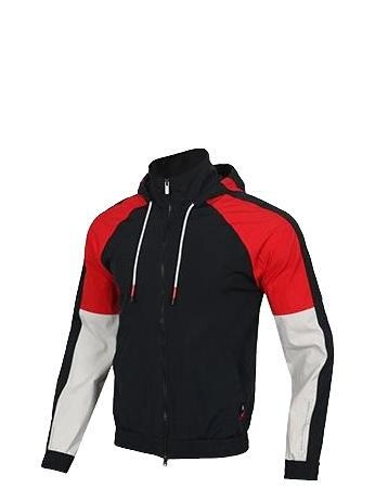 Nike Kyrie Color Blocked Hooded Jacket - Red/white/black