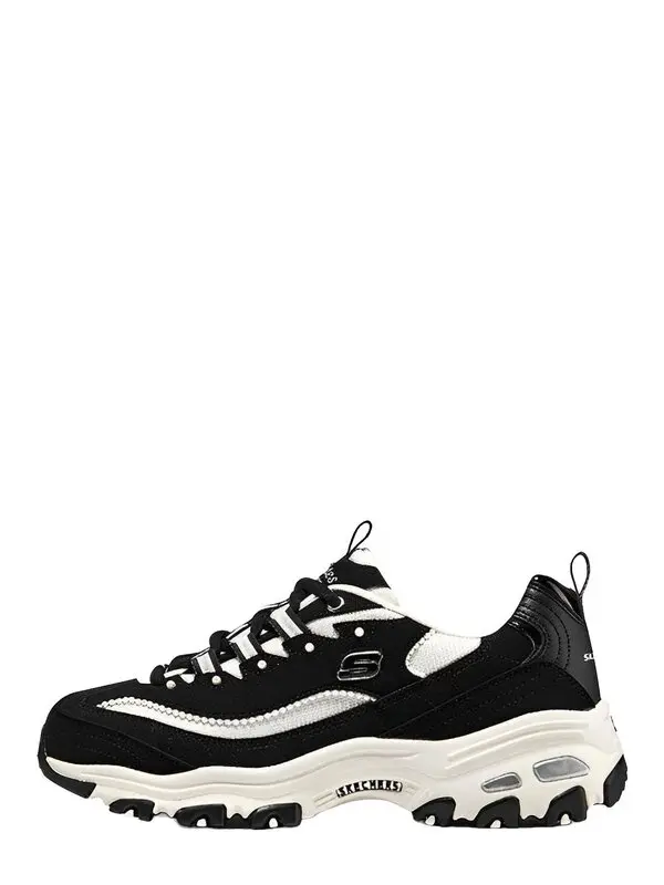 Sketchers D'lites Low Top Sneakers - White/black