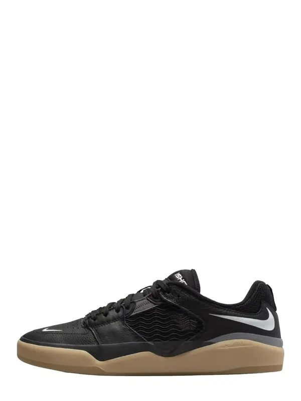 Nike Ishod Wair "black Gum" Skate Sneakers - Black/brown