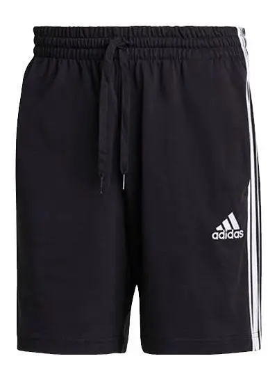 Adidas Logo Printing Stripe Sports Training Shorts - Black