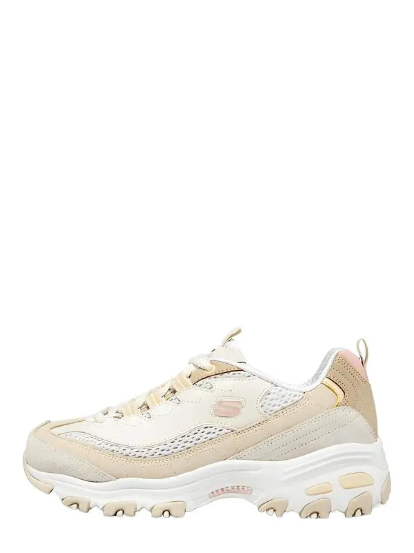 Sketchers D'lites 1.0 Low Top Sneakers - Beige