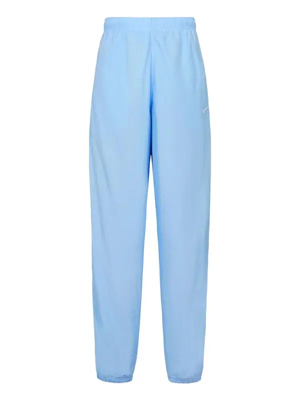 Nike Swoosh Embroidered Retro Nylon Sports Pants - Light Blue