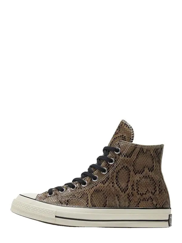 CONVERSE Chuck 70 High Top Snakeskin Sneakers - Brown/black