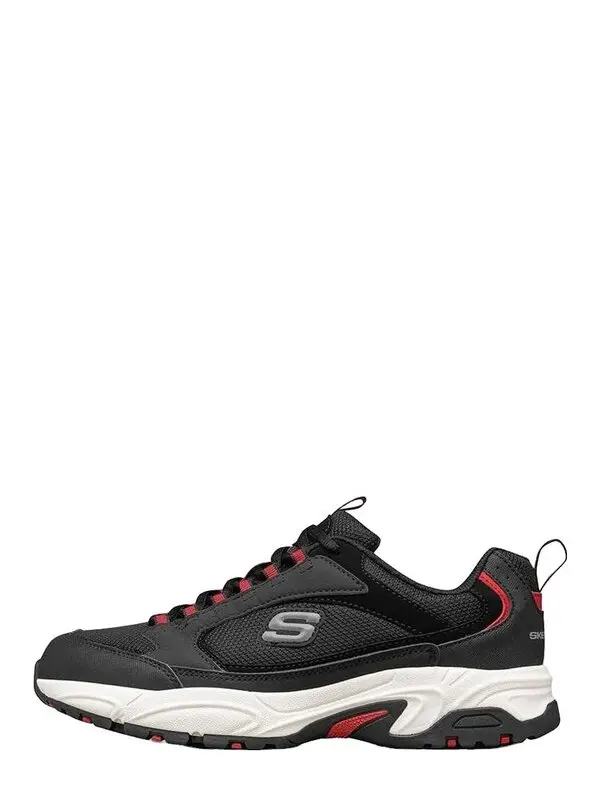 Sketchers Alertness Low Top Sneakers - Black/white/red