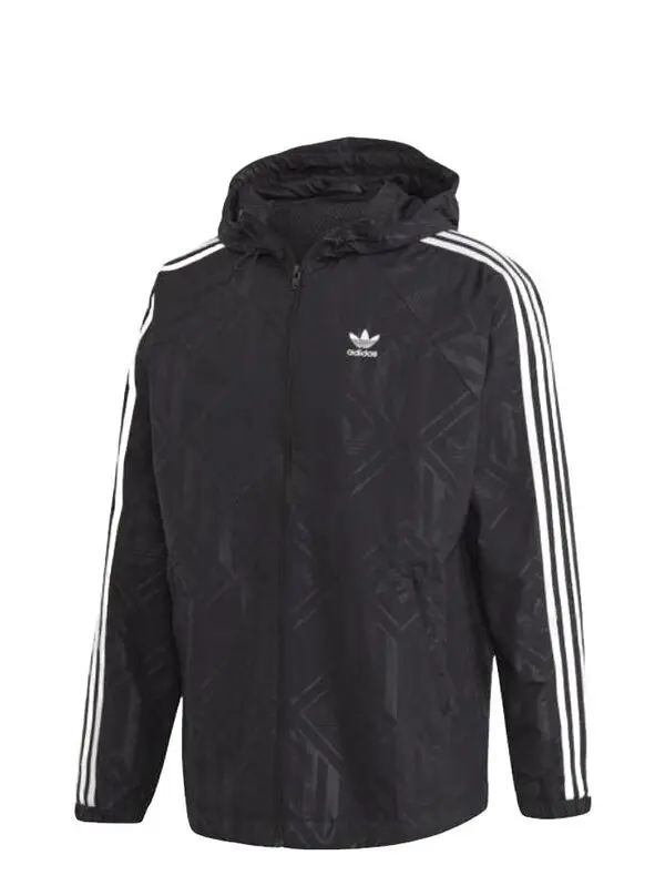 Adidas Originals Hooded Jacket With Stripe Logo Detail - Multi-color