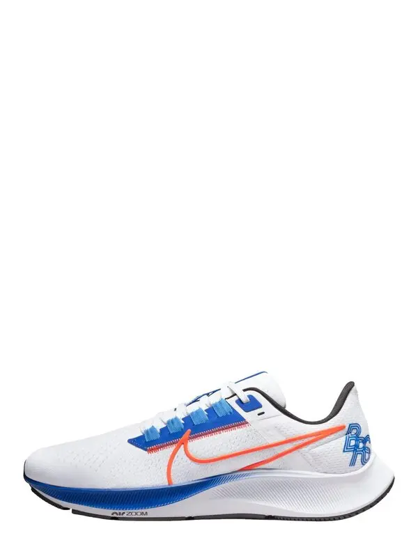 Nike Zoom Pegasus 38 Athletic Sneakers - White/orange/grey