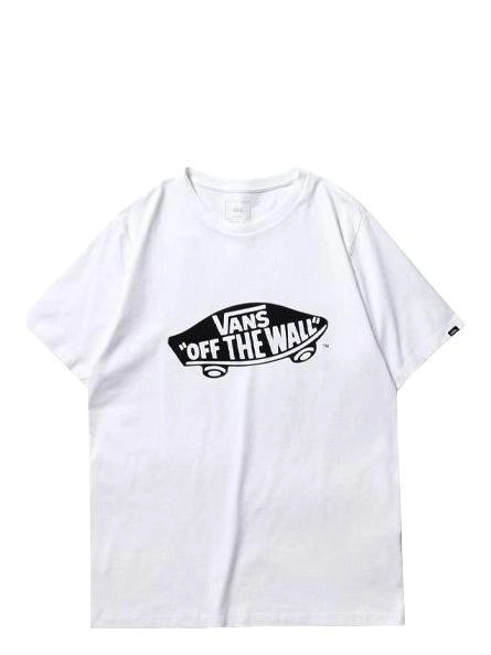 VANS Off The Wall Classic Printing Short Sleeve Couple Style - White