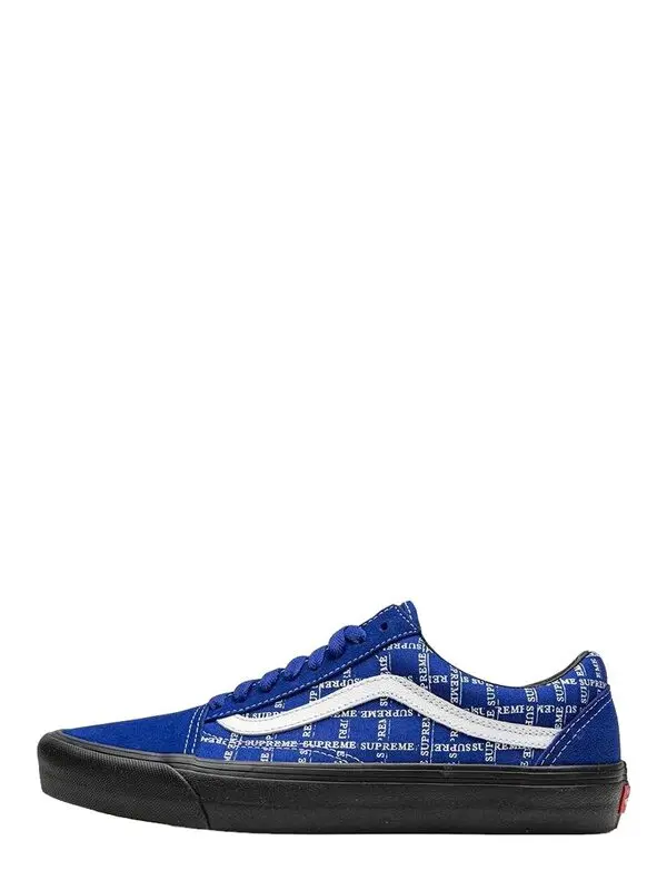 VANS Supreme X Old Skool Pro "logo Pattern Royal - Blue