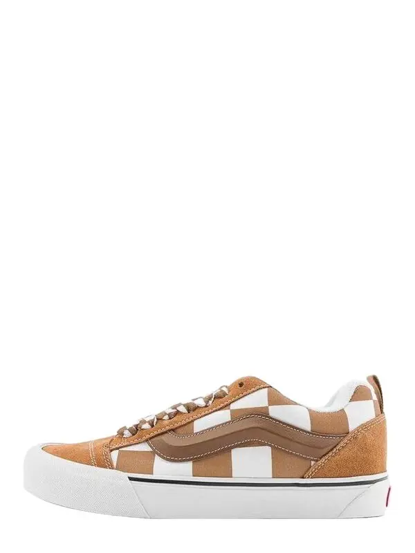 VANS Knu Skool 'mega Check Brown' Sneakers - Mega Check Brown/white