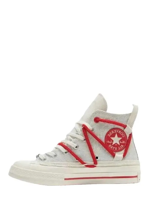 CONVERSE Chuck Taylor 70s High Top Sneakers - White/red