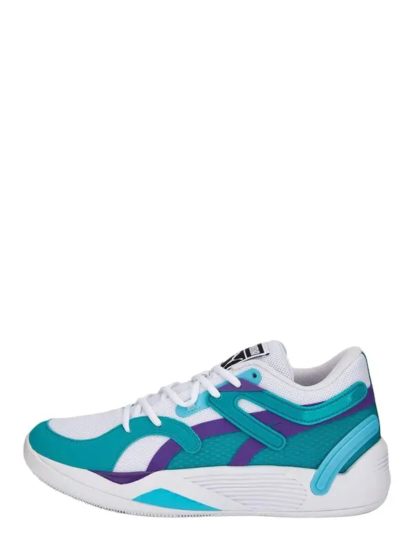 PUMA Trc Blaze Court Basketball Sneakers - White/blue/green