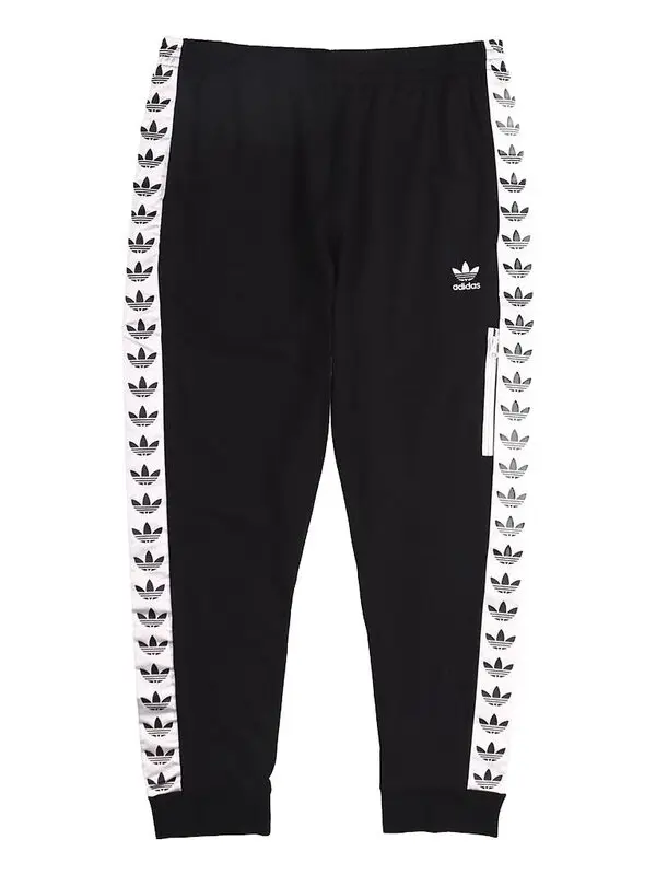 Adidas Originals Casual Sports Ribbed Long Pants - Black