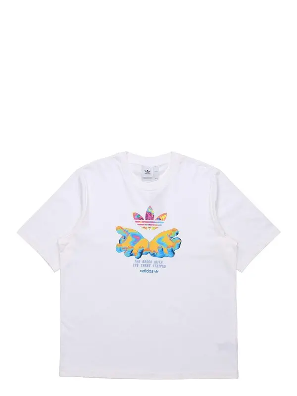 Adidas Originals Graphic Tee Printing Short Sleeve - White