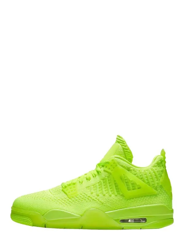 JORDAN Air 4 Flyknit 'volt - Volt/black