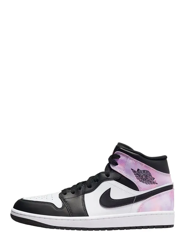 JORDAN 1 Mid Se "zen Master" Sneakers - Black/bleached Coral/white