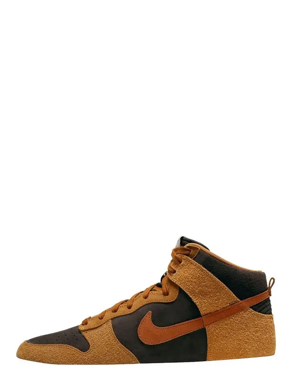 Nike Dunk High Premium "dark Curry - Brown/yellow