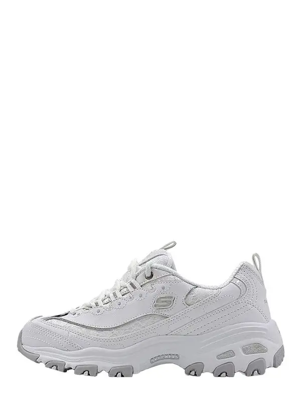 Sketchers D'lites Looking Glass Sneakers - White/grey