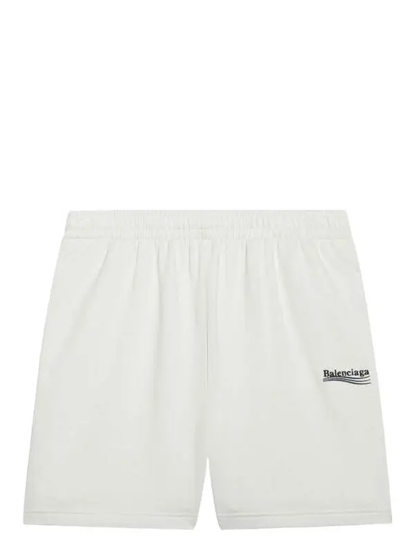 Balenciaga Political Campaign Shorts - White