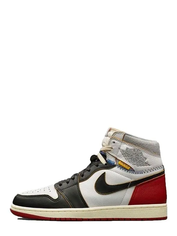 JORDAN Air 1 Retro High Nrg X Union La "black Toe - White/black-varsity Red-wolf Grey