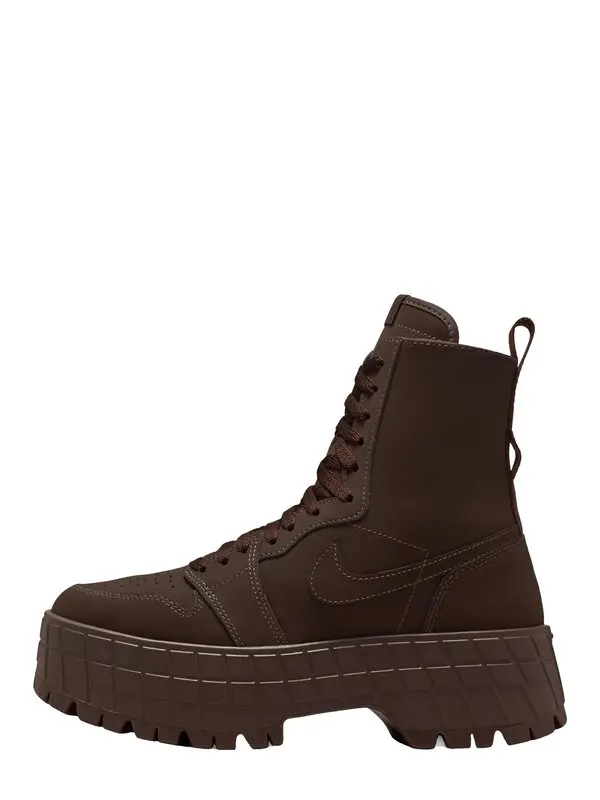 JORDAN 1 High Brooklyn Boots - Baroque Brown/vivid Sulfur/team Red