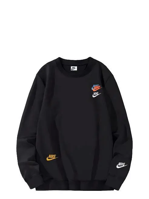 Nike Embroidered Pullover Sweater - Black